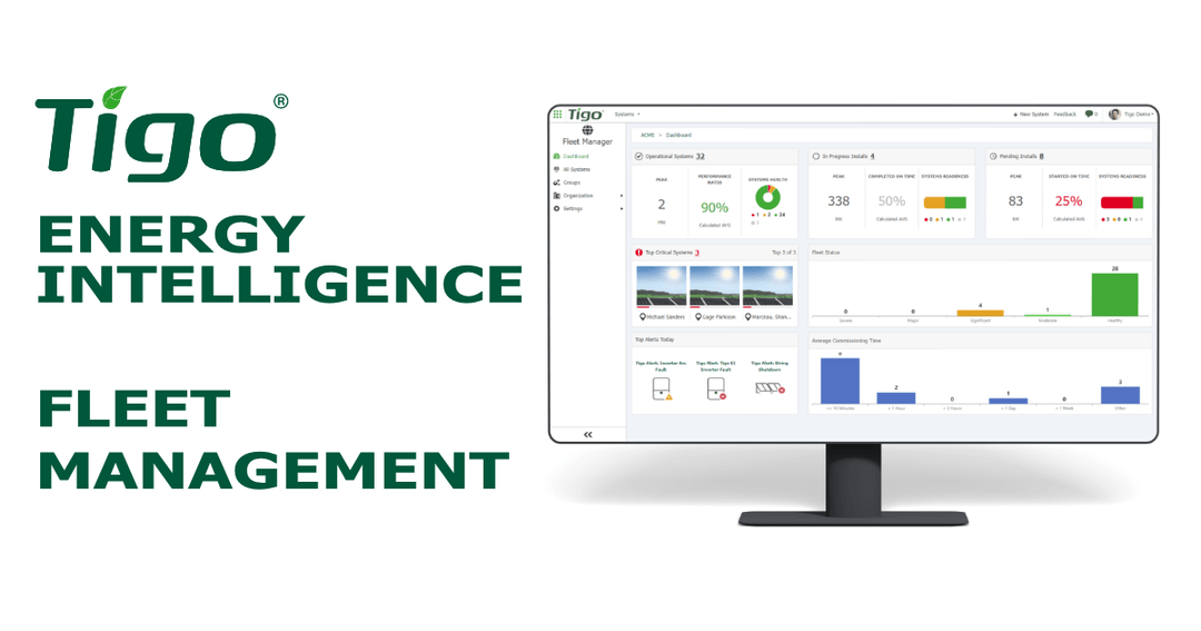 Tigo Energy Delivers Data-Driven Solar Fleet Management for the Energy Intelligence Platform
